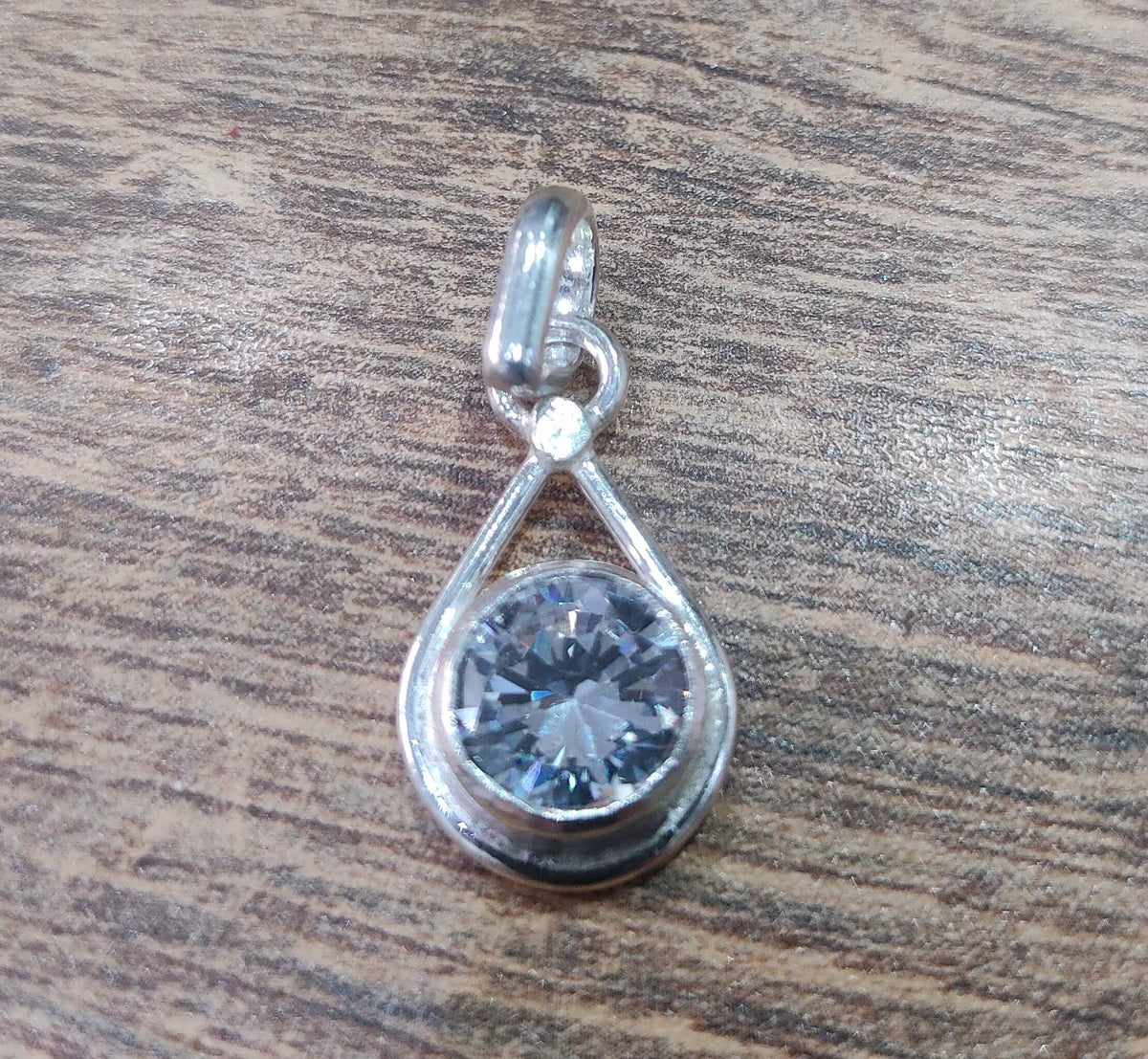 Sterling silver AD Zircon Pendant | Kalyanastrogems