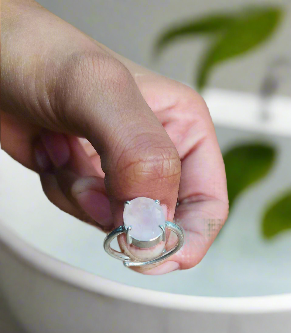 Rose Quartz Stone Ring – Kalyanastrogems