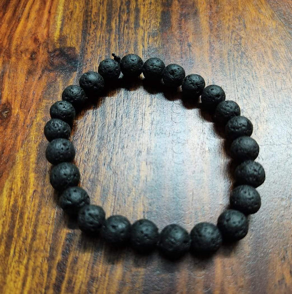 Black Lava stone Bracelet for Shani & Root chakra – Kalyanastrogems