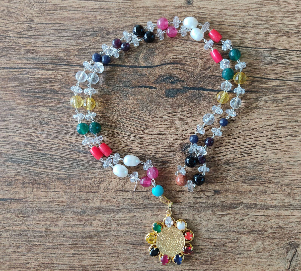 Original Navratan Mala for Navgreh Shanti with pendant