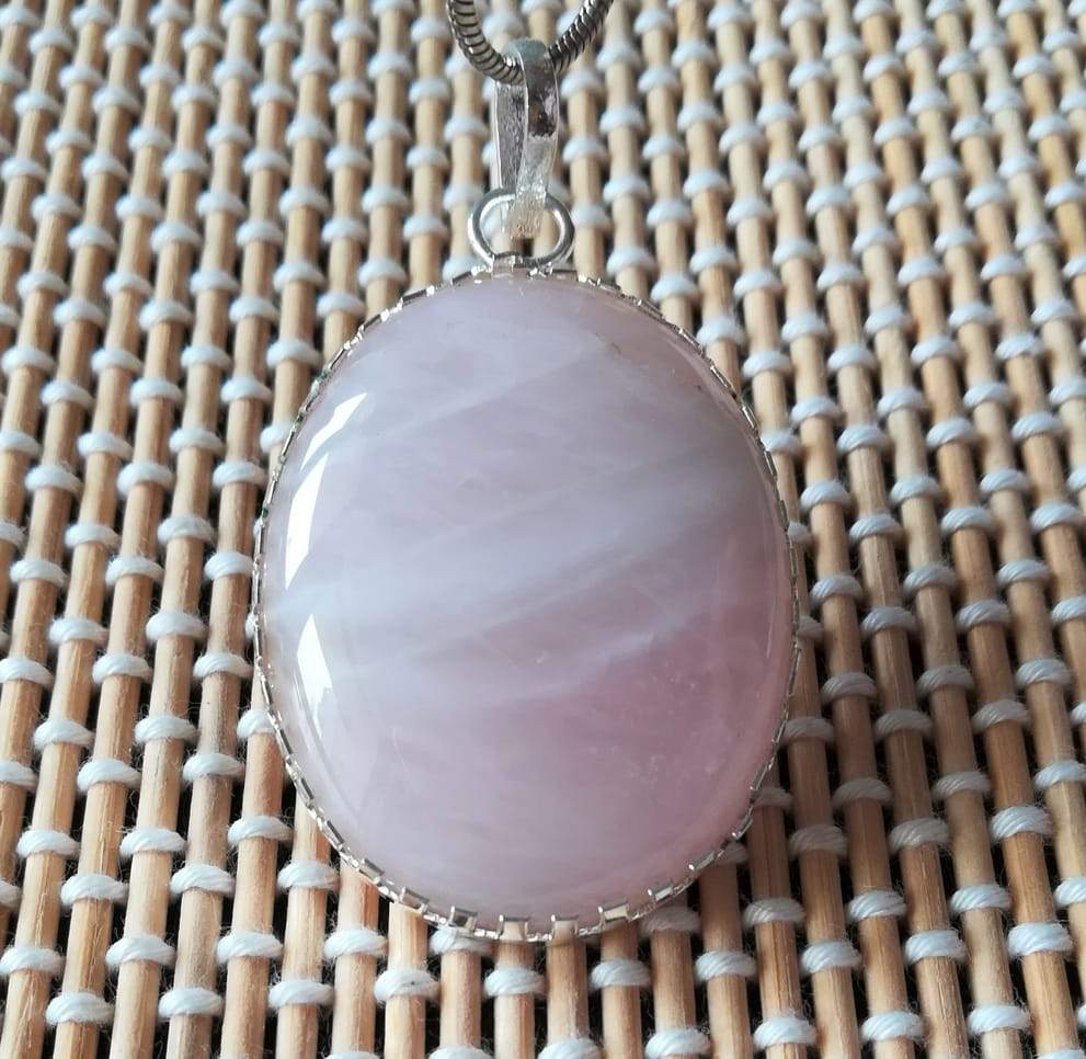 Real Rose Quartz Stone Pendant – Kalyanastrogems